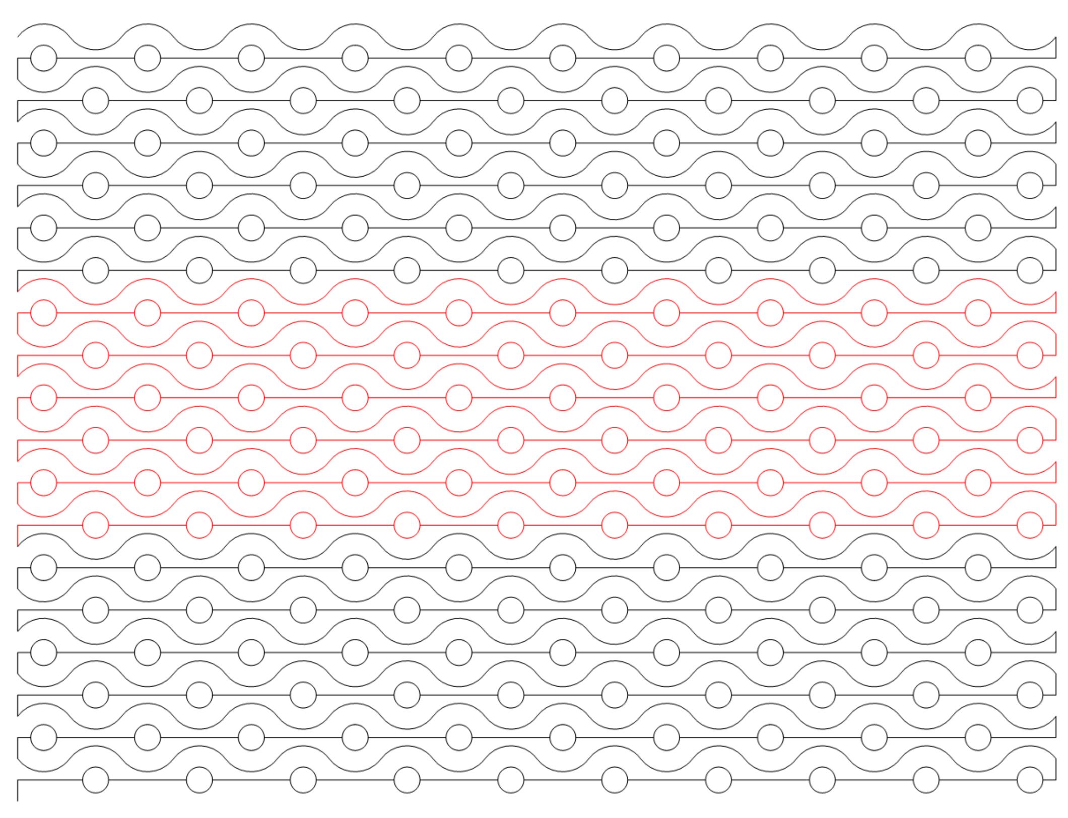 Circle Wave E2E 002 Extended Bundle - Digital Extended Width Edge to Edge Patterns | Sweet ...